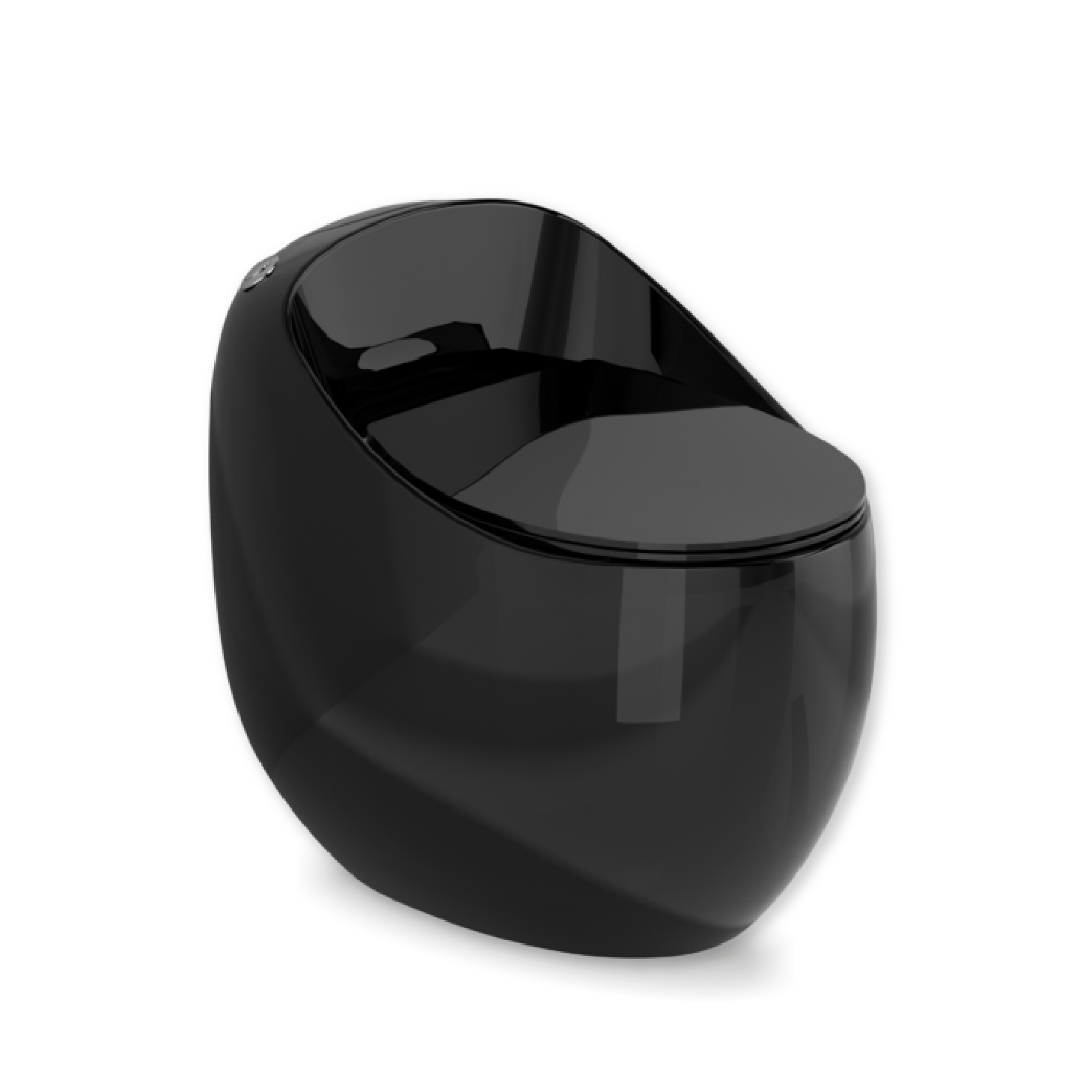 AD1016-3LG - INODORO SUIZA NEGRO BRILLO ONE PIECE - Apolodecor